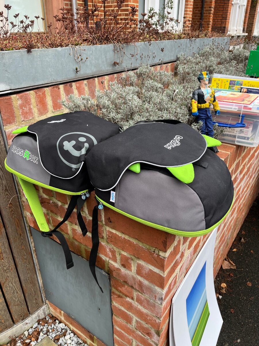 Trunki kids backpack / booster seats and a load of kids books - The ...