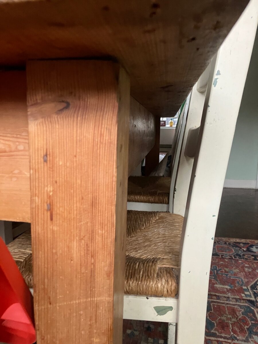 Solid wood dining table £30 ono Plus x4 chairs - For Sale & Items ...