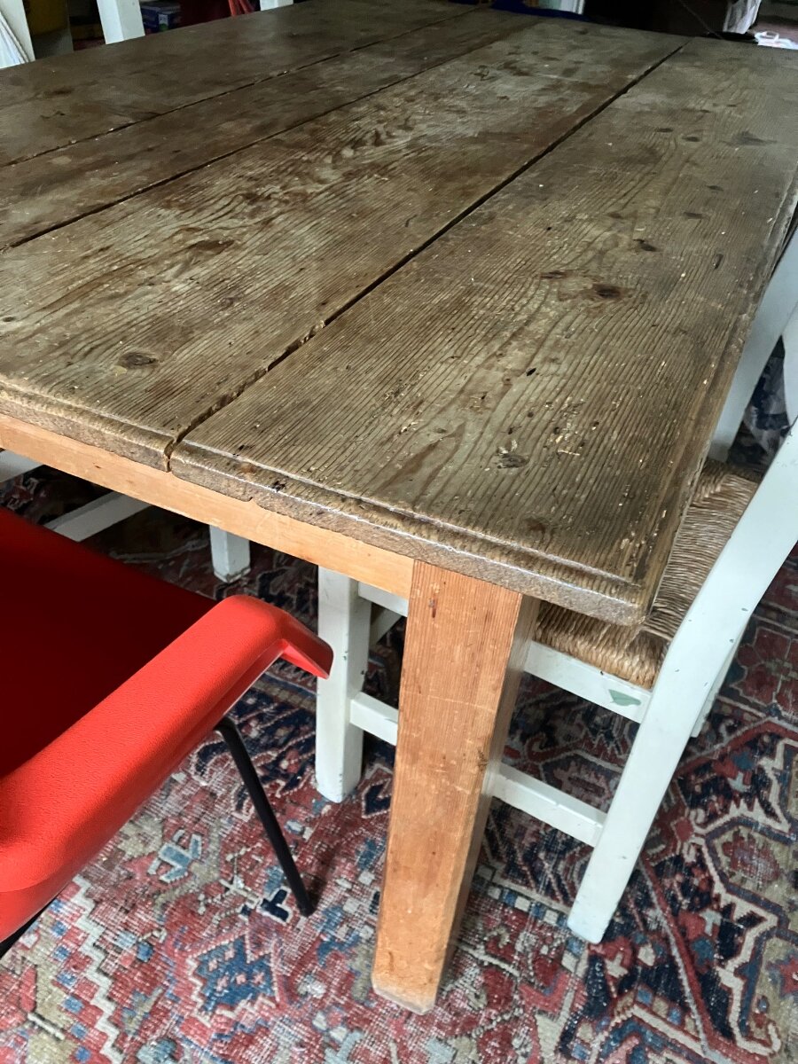 Solid wood dining table £30 ono Plus x4 chairs - For Sale & Items ...